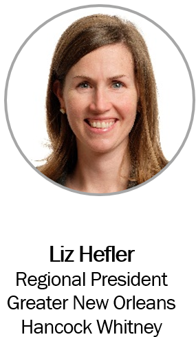 Hancock Whitney Names Liz Hefler as Greater New Orleans Regional President